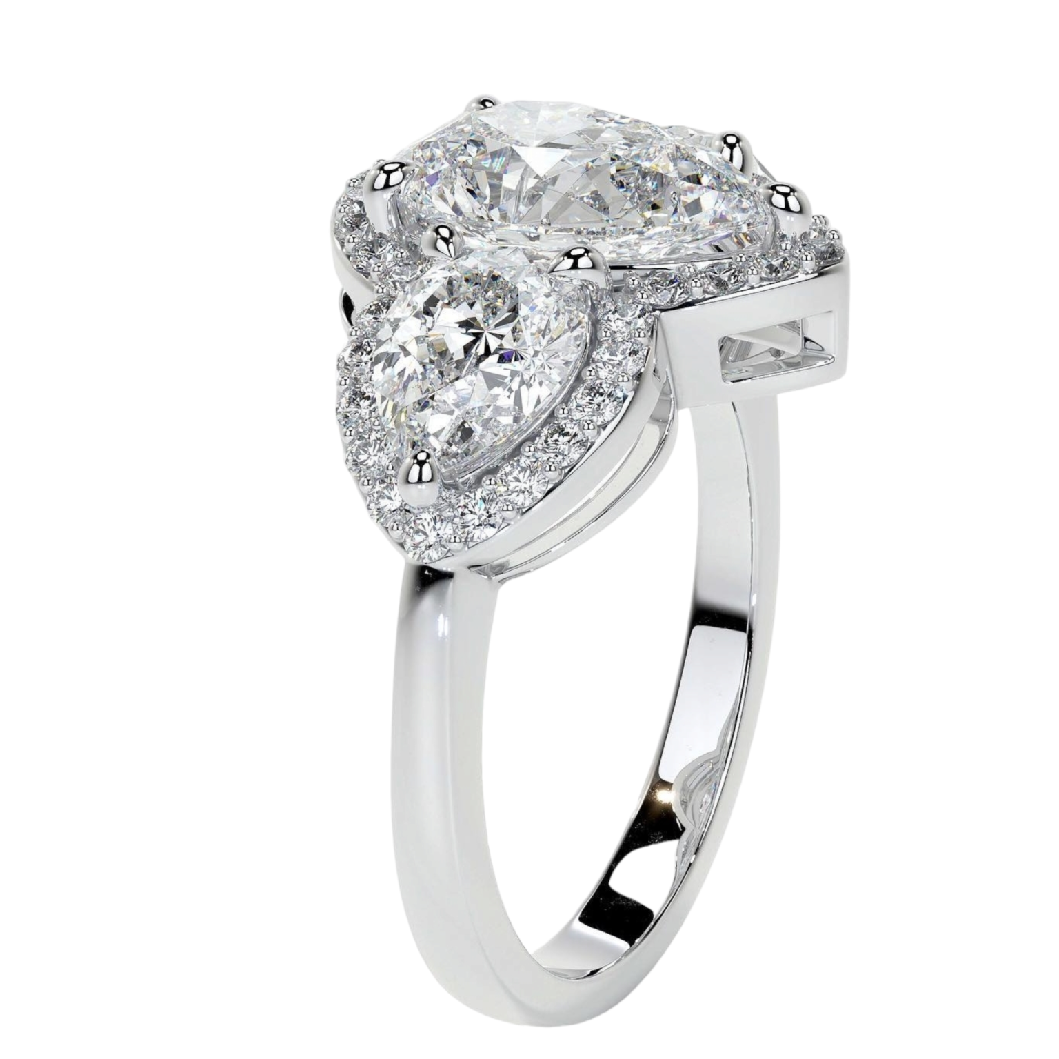 Pear Cut Bezel Setting Diamond Ring – Mantra Diamond